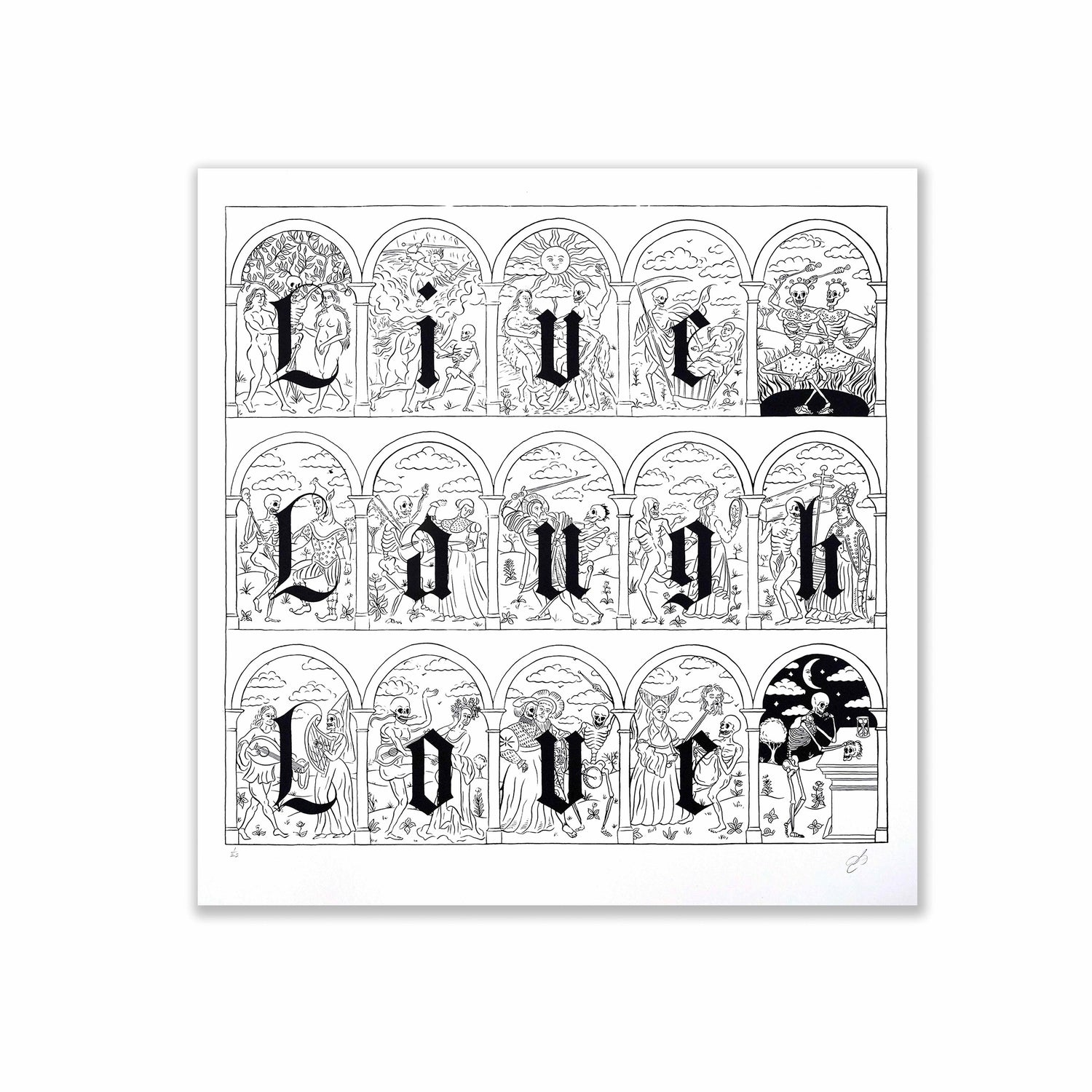 live laugh love coloring pages